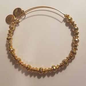 Alex and Ani | Jewelry | Alex And Ani Gold Beaded Bangle | Poshmark